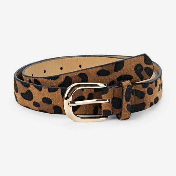 Accessories | Restocked Leopard Print Calfhair Belt | Poshmark